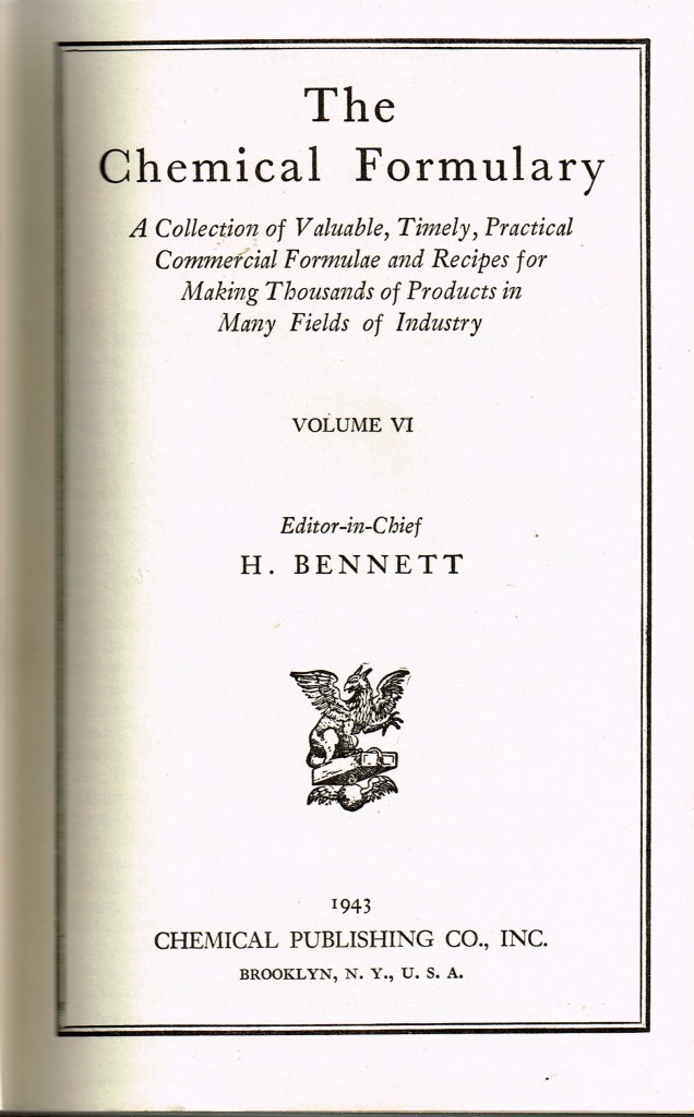 The Chemical Formulary Vol.VI | Farmacia Museo Aramburu